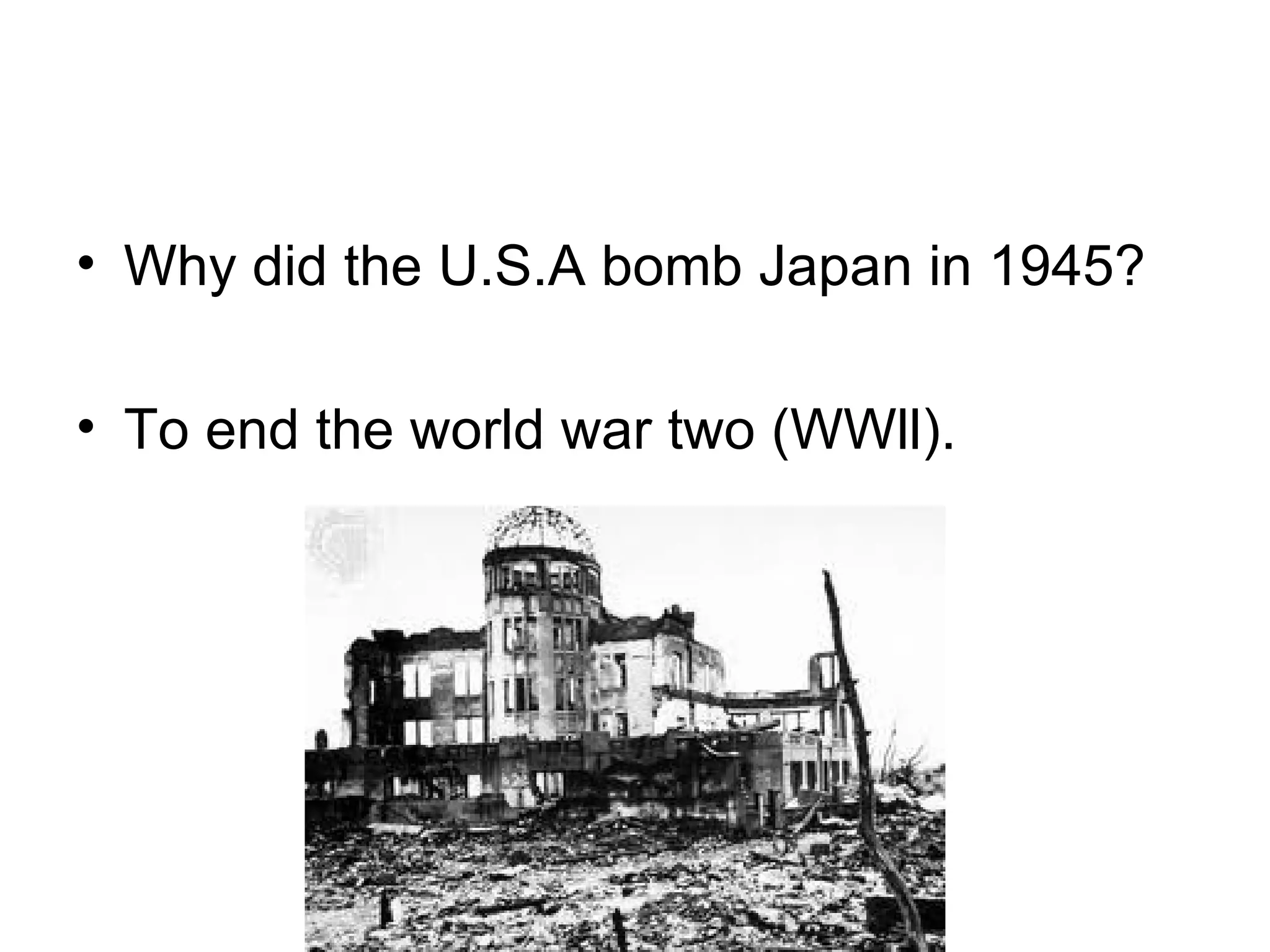 Quinn: The Hiroshima bombing | PPT