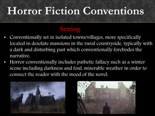 The Horror Genre - English Language | PPTX