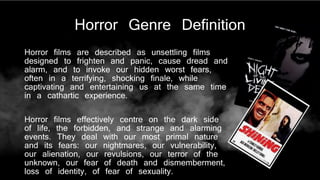 The Horror Genre | PPTX