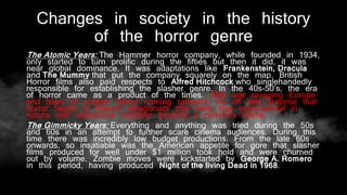 The Horror Genre | PPTX