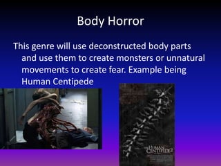 The Horror Genre | PPTX | Horror | Genres