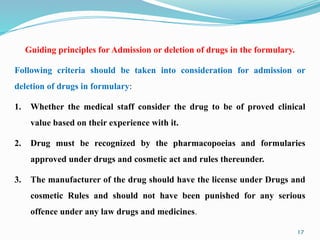 The hospital formulary system-24.pptx for pharmacy students | PPT