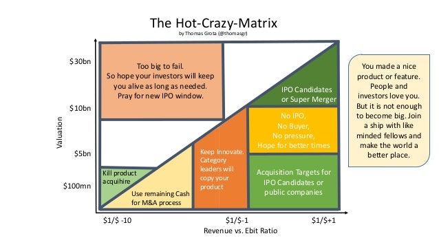 The Hot-Crazy-Matrix for VC backed Companies (by Thomas Grota)