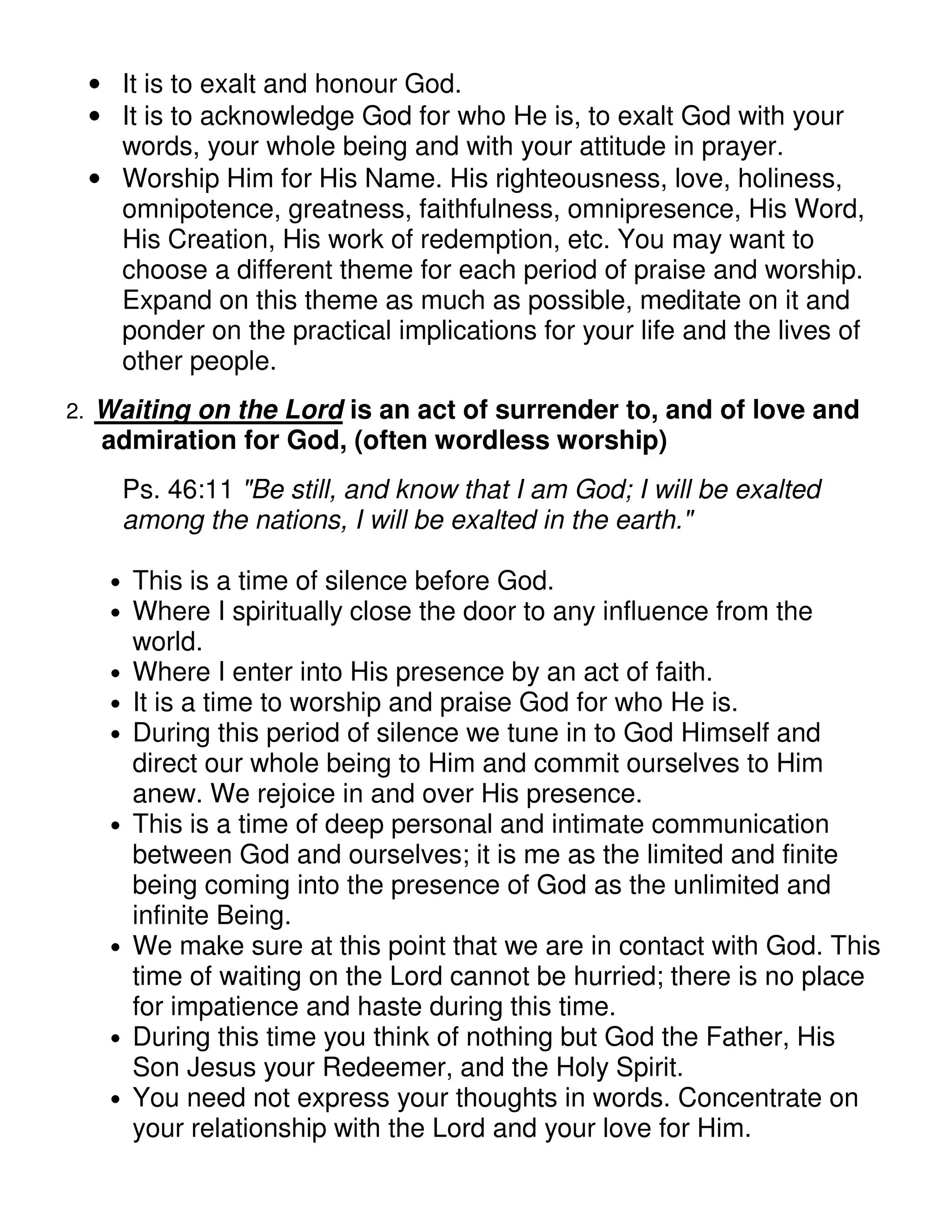 A Practical Model for Prayer | PDF