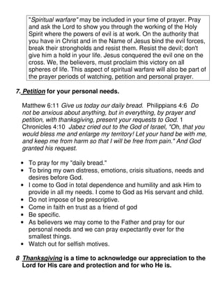 A Practical Model for Prayer | PDF