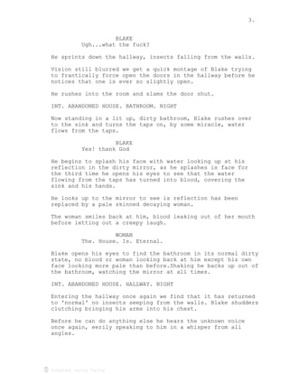 The House is Eternal (short film script assignment) | PDF