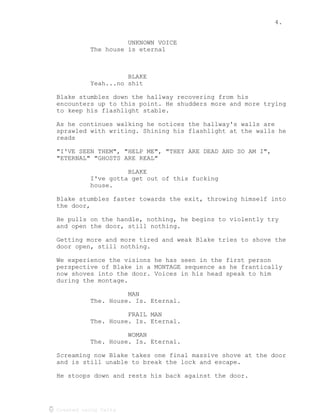The House is Eternal (short film script assignment) | PDF