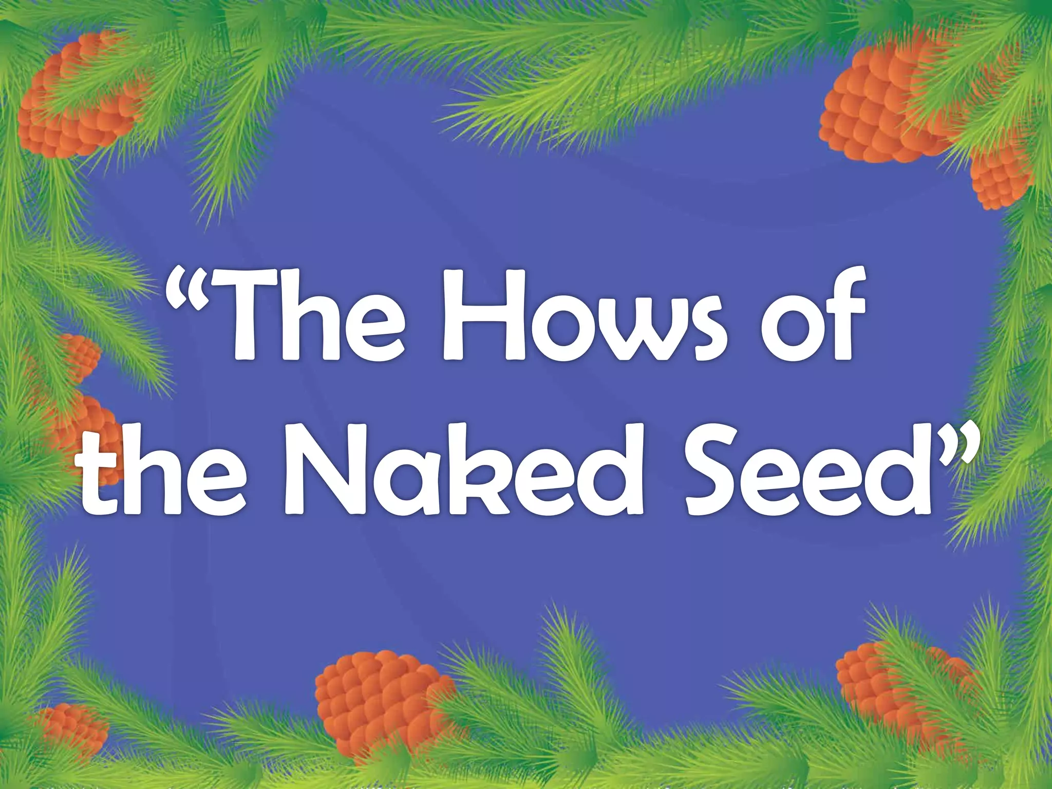 The hows of the naked seed sim | PPT