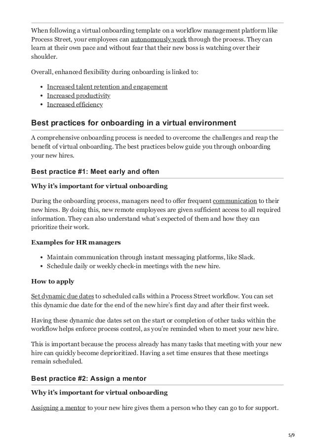The HR Manager’s Complete Guide to Virtual Onboarding | PDF