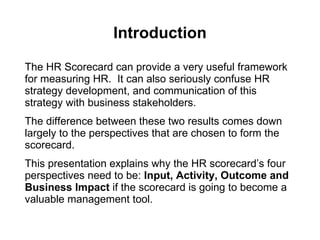 The HR scorecard | PPT