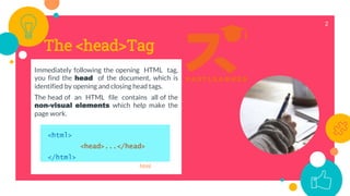The html tag | PPT