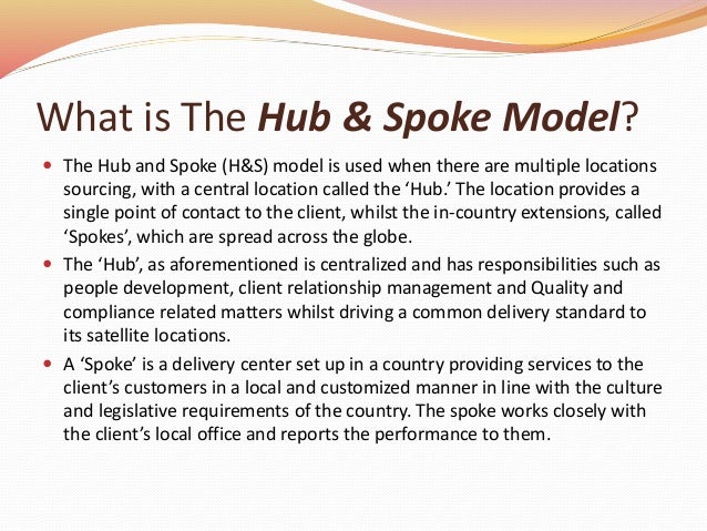 The Hub And Spoke Model the-hub-and-spoke-model