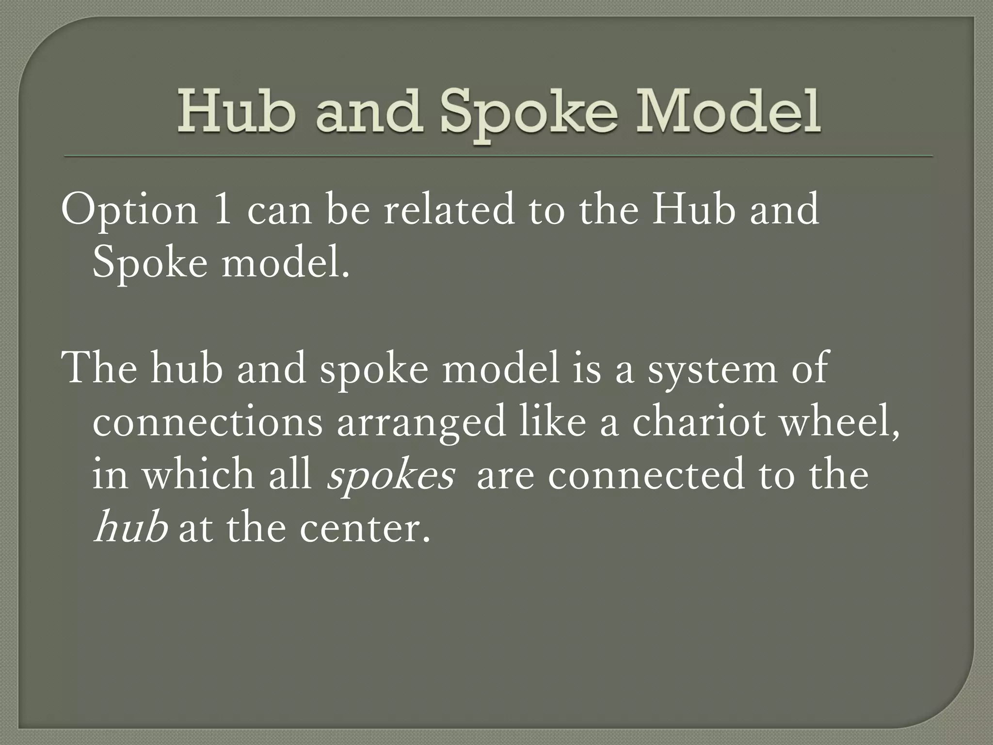 The hub and spokes model | PDF