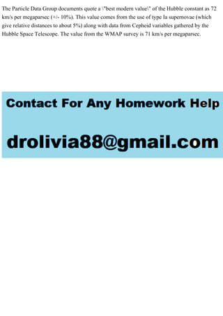 The Hubble law shows the relationship between the mass of a galaxy a.pdf