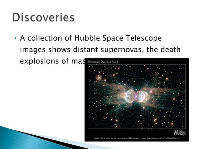 The hubble space telescope | PPT
