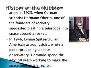 The hubble space telescope | PPT