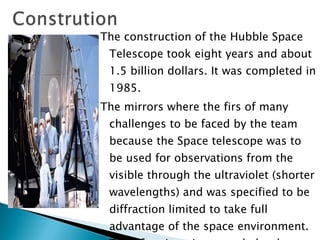 The hubble space telescope | PPT