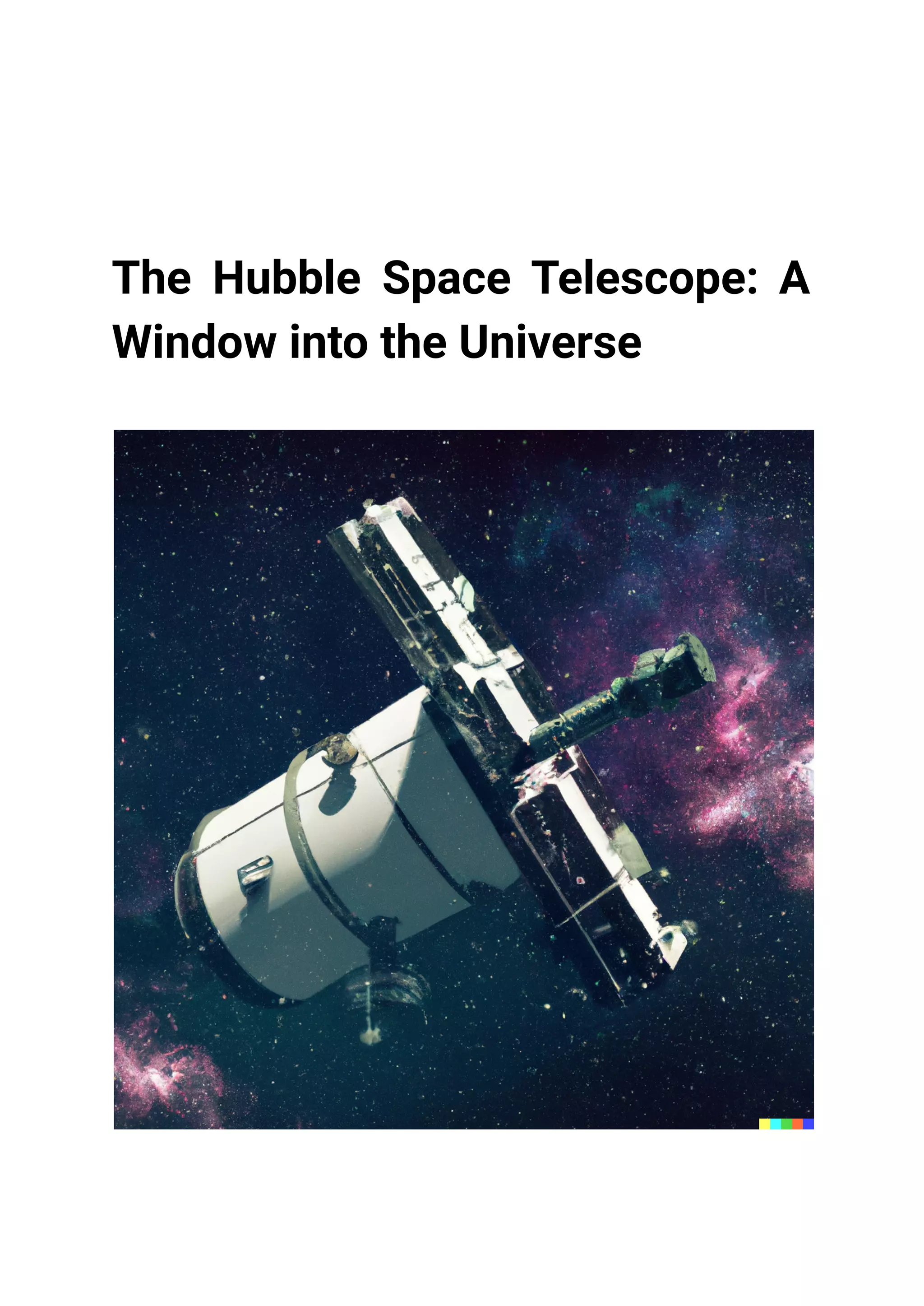 The Hubble Space Telescope_ A Window into the Universe.pdf