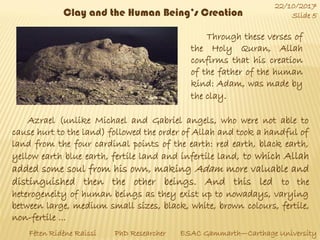 The human being and the clay created from living through_and buried in ...