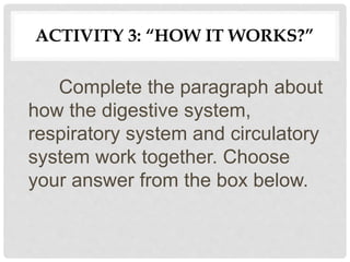 The human body | PPTX | Biological Sciences | Science