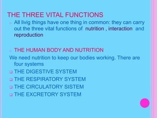 The human body and interaction | PPT