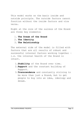 The human brand theory booklet 1 | PDF
