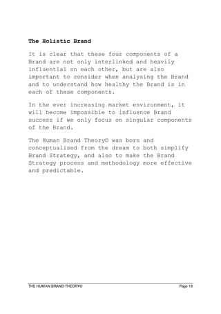 The human brand theory booklet 1 | PDF