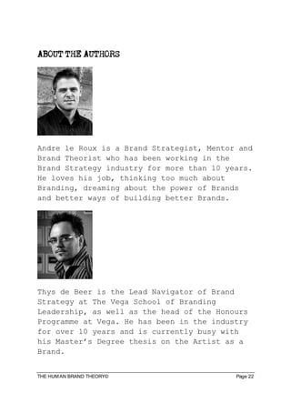 The human brand theory booklet 1 | PDF