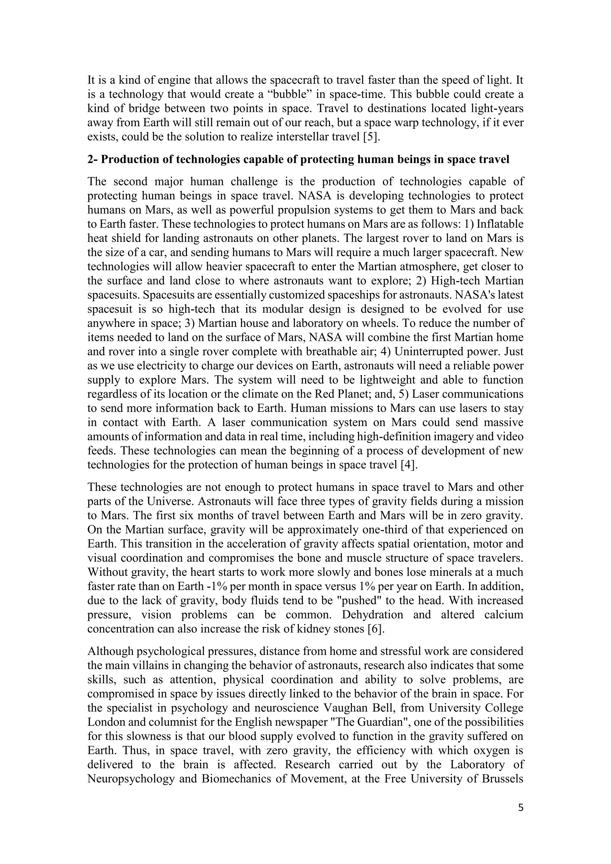 THE HUMAN CHALLENGES OF CONQUERING SPACE AND COLONIZING OTHER WORLDS.pdf