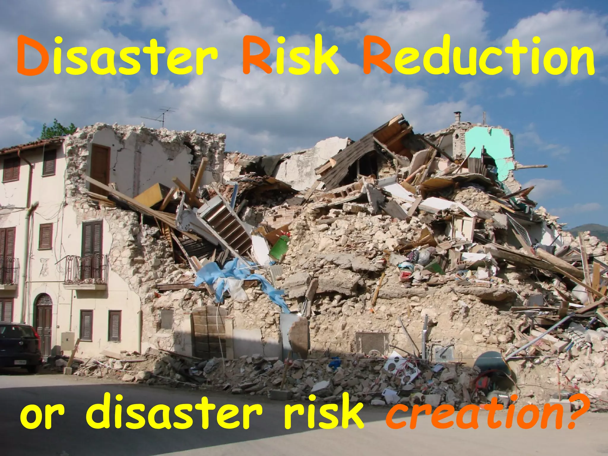 The human dimension of disasters | PDF
