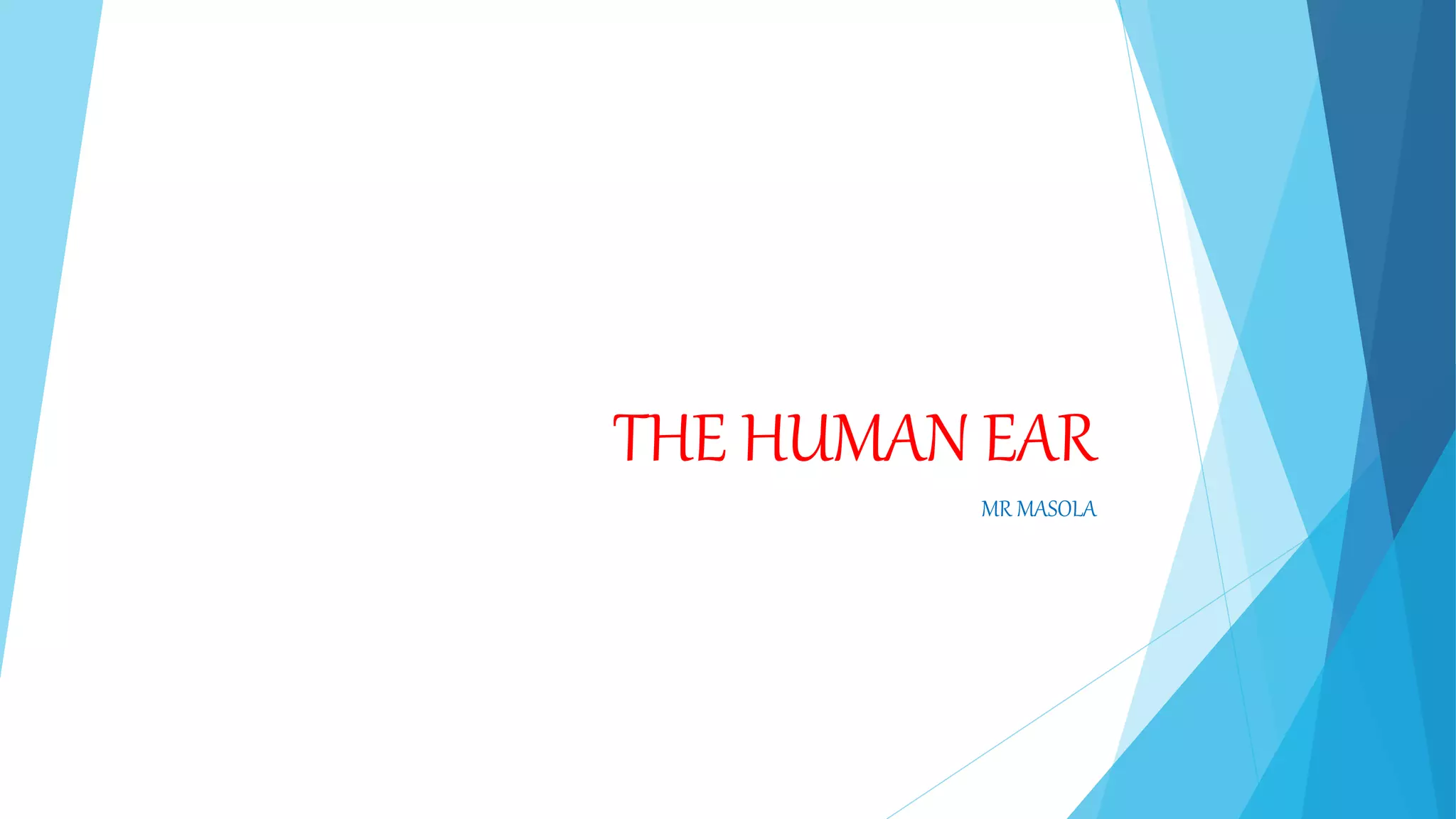 The human ear | PPT