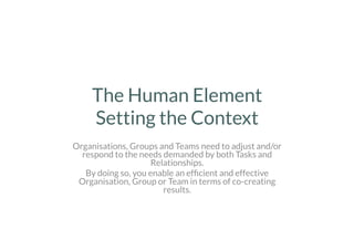The human element v20s | PDF