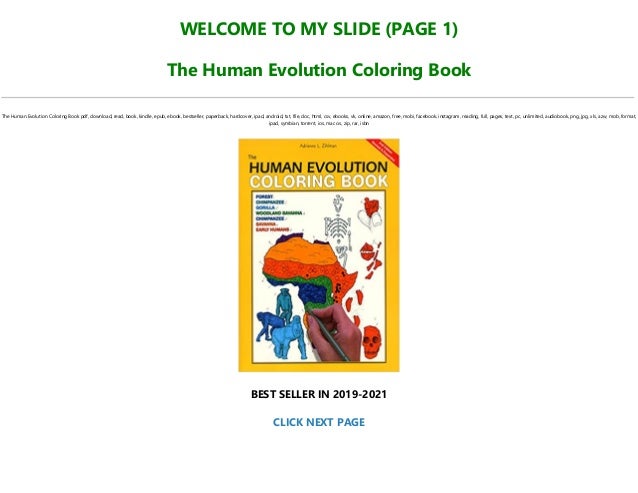 ~>Free Download The Human Evolution Coloring Book Full-Online