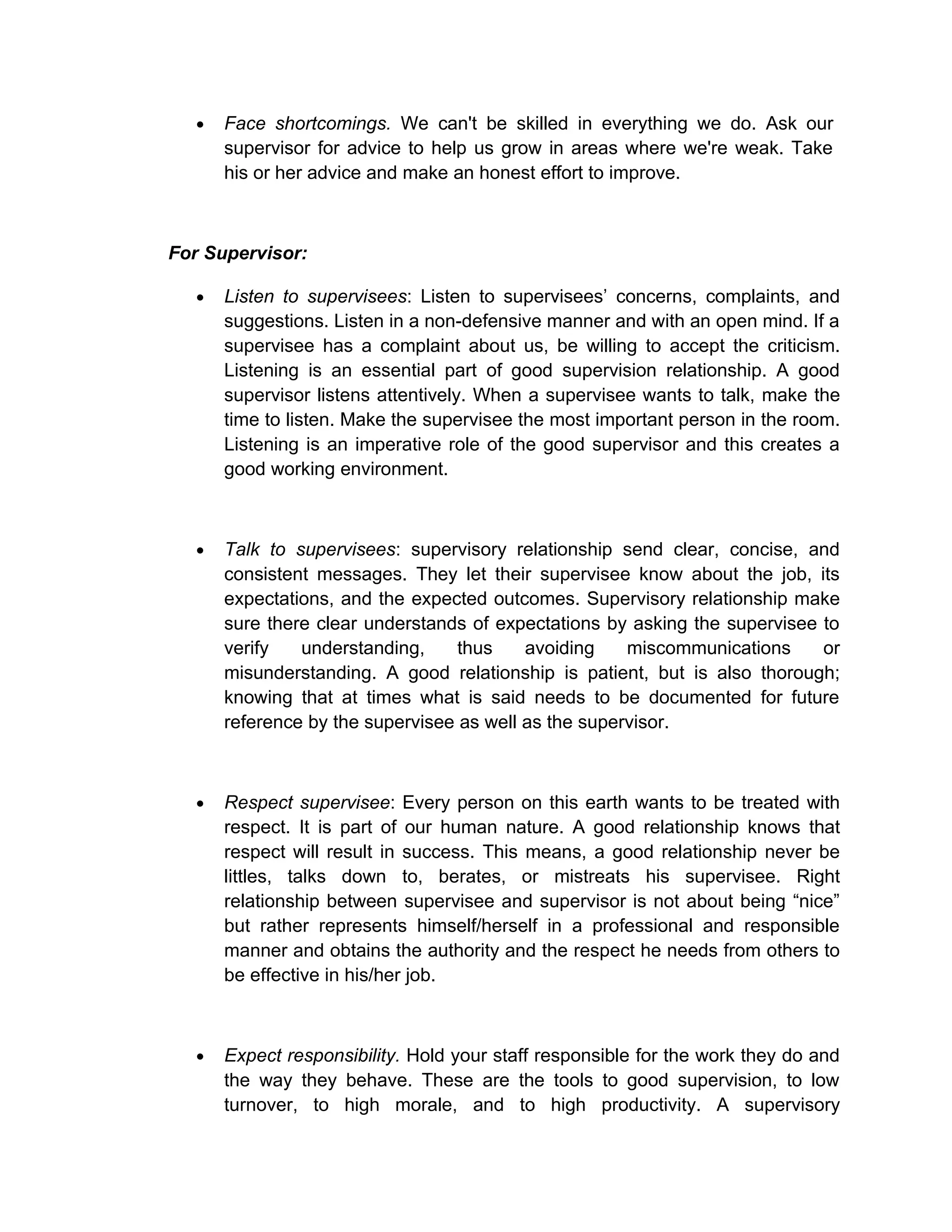 The human factor of supervision dynamics | DOC