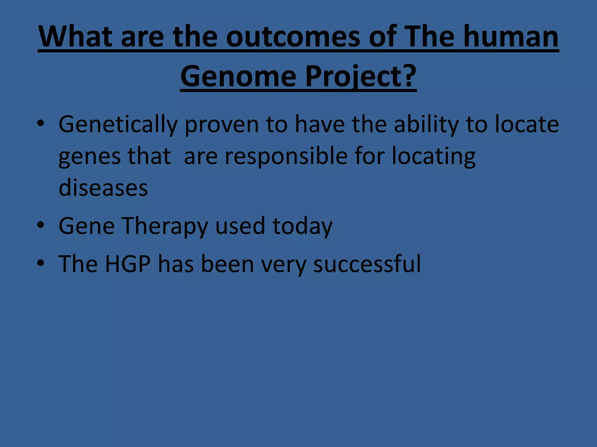 The human genome project | PPTX