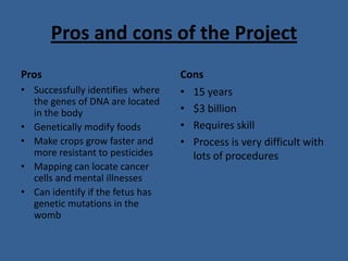 The human genome project | PPTX
