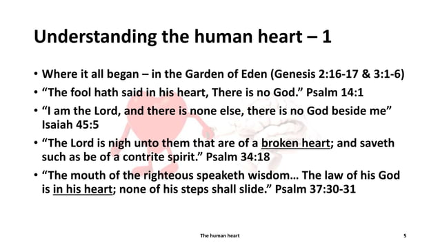 The human heart – the great deceiver | PPTX