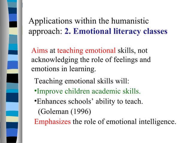 The humanistic approach | PPT | Educational Assessment | Education