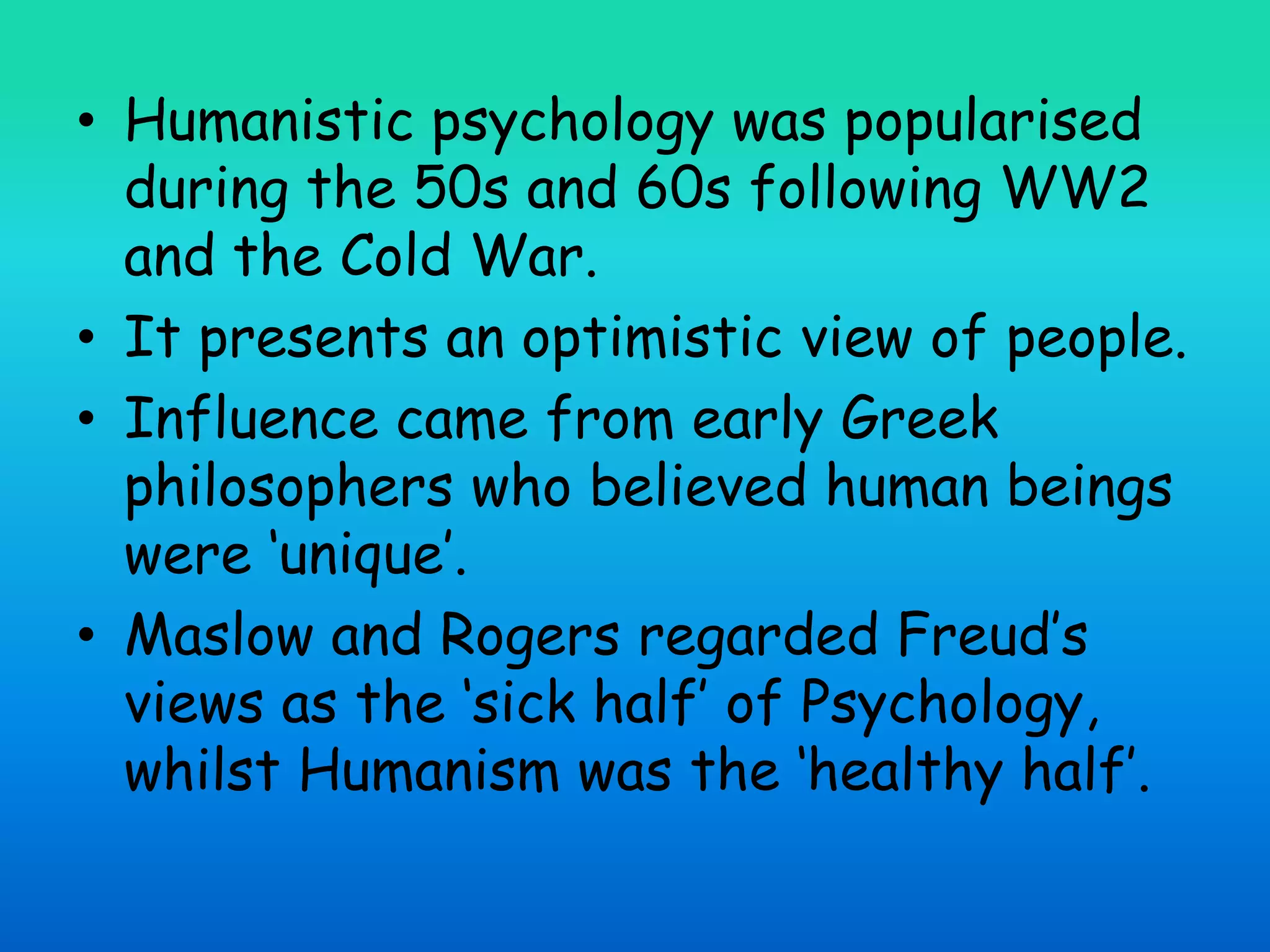The Humanistic Approach | PPTX