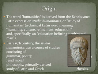 The humanities | PPT