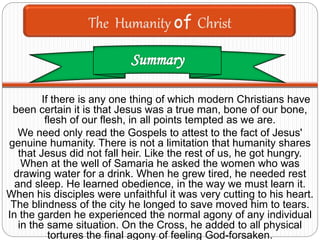 The Humanity of Christ | PPTX