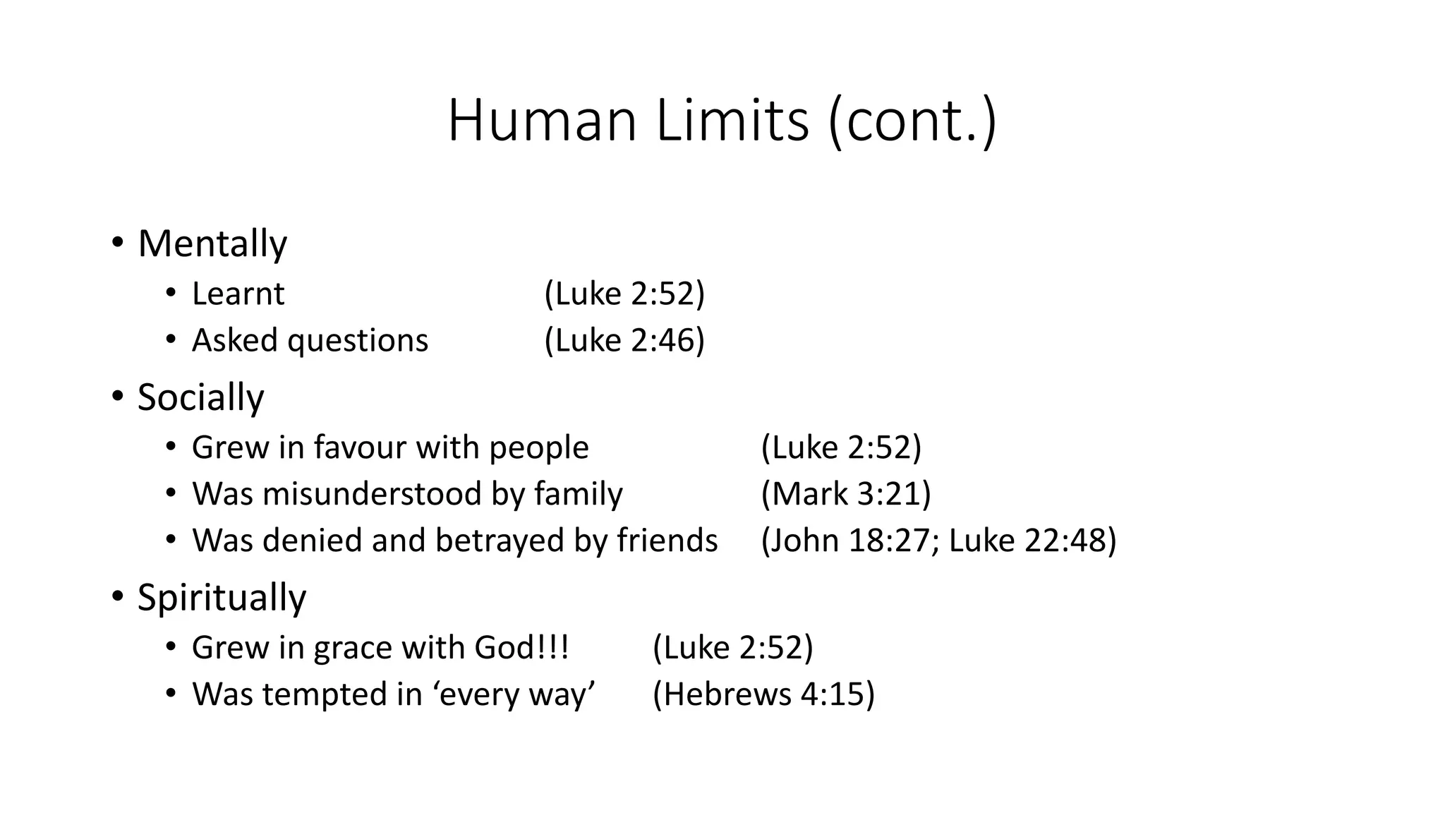 The Humanity of Jesus | PPTX