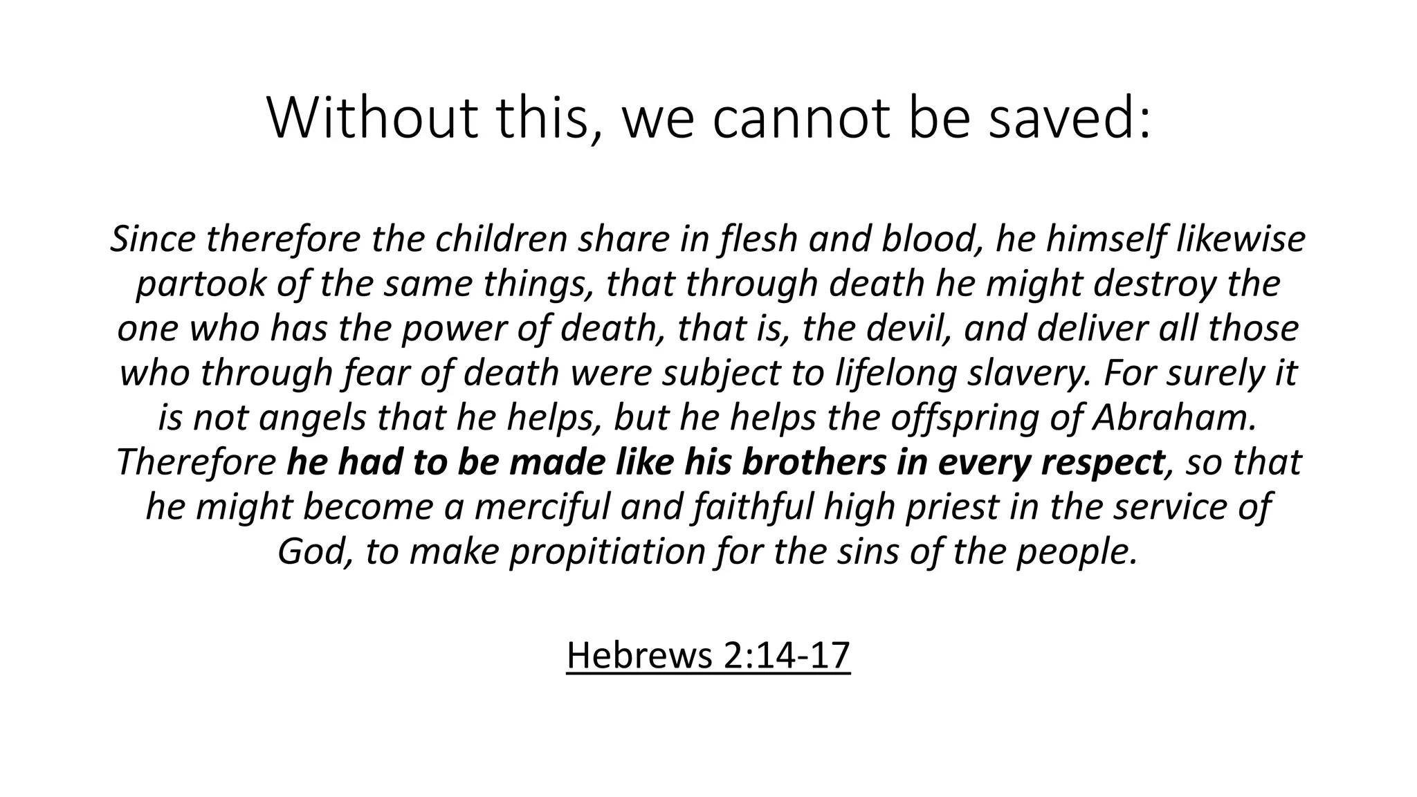The Humanity of Jesus | PPTX