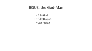 The Humanity of Jesus | PPTX