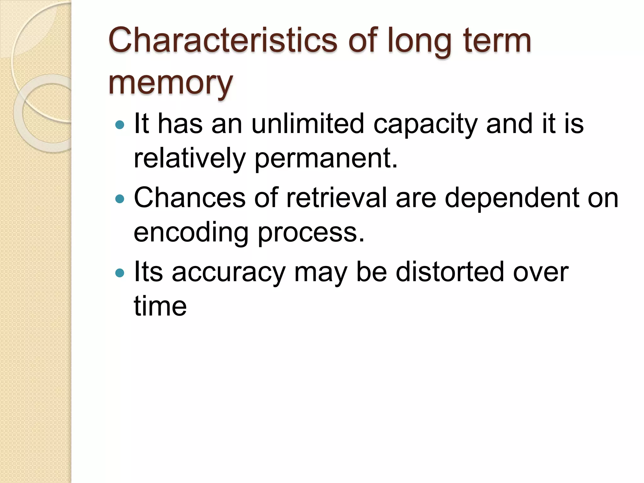 The human memory | PPTX