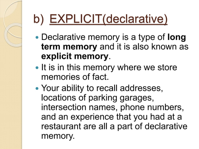 The human memory | PPTX
