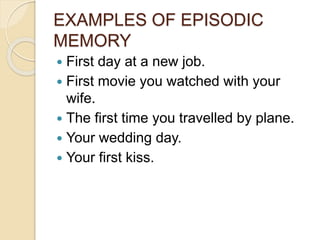 The human memory | PPTX