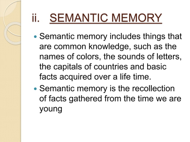 The human memory | PPTX