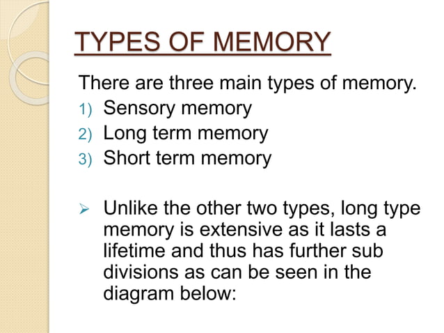 The human memory | PPTX