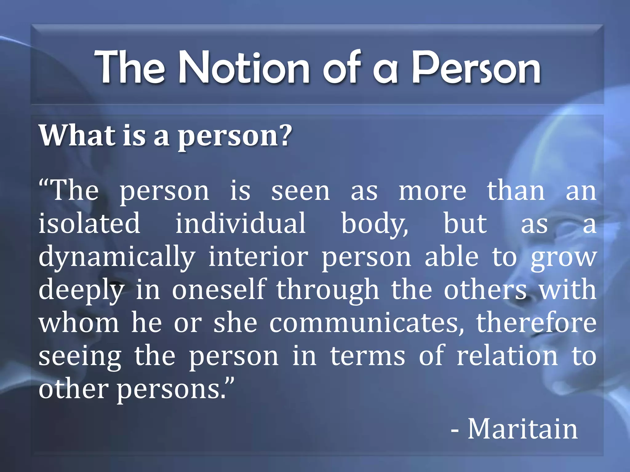 The Human Person | PPTX